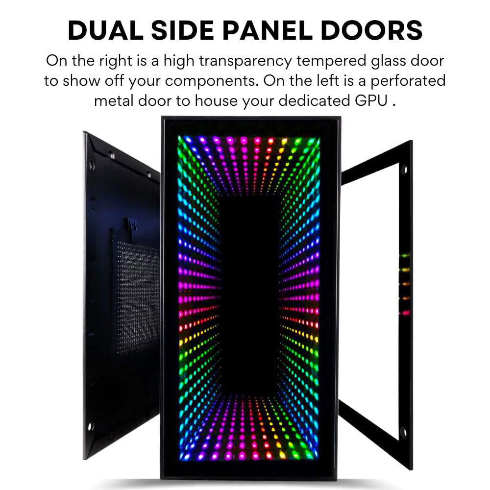 Continuum Mini Gaming Desktop - NVIDIA GeForce RTX 4060 Ti, AMD 8-Core Ryzen 7 8700F Processor, 32GB DDR5 RAM, 1TB Gen4 NVMe SSD, WiFi 6, Windows 11 Home - Tiny Liquid Cooled RGB Gamer Computer