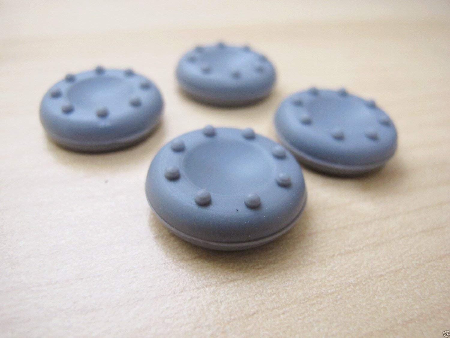4 x Silicone Analog Joystick Thumbstcks Thumb Stick Grips Caps Cover for PS4 PS3 Xbox One Xbox 360 PS2 Controllers (Grey)
