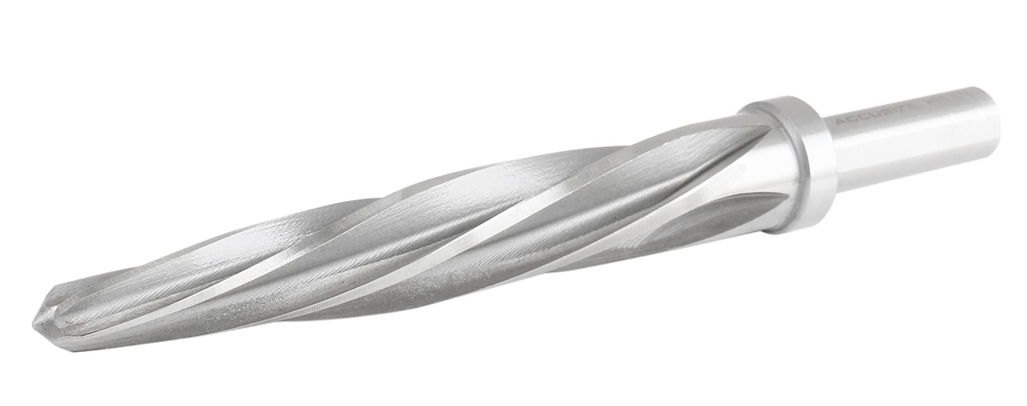 Accusize Industrial Tools Hss Spiral Flute Aligning Reamer, 3/4'' Cutting Diameter, 1/2'' Shank Diameter, 0522-0034
