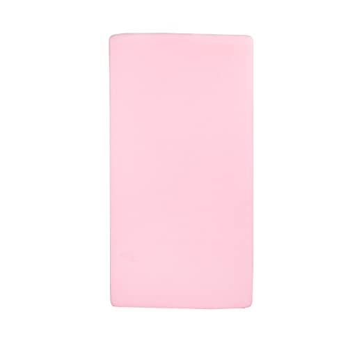 EXQ Home Fitted Baby Crib Sheets for Boys Girl, Standard Crib Mattress Sheet Soft Breathable Toddler Bed Sheets, Cozy Microfiber Toddler Cot Sheet (28x52x8in Pink)