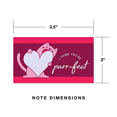 GSM Brands Valentines Day Lunch Box Notes 60 Pack for Kids & Students with 30 Different Lunchbox Cards Designs