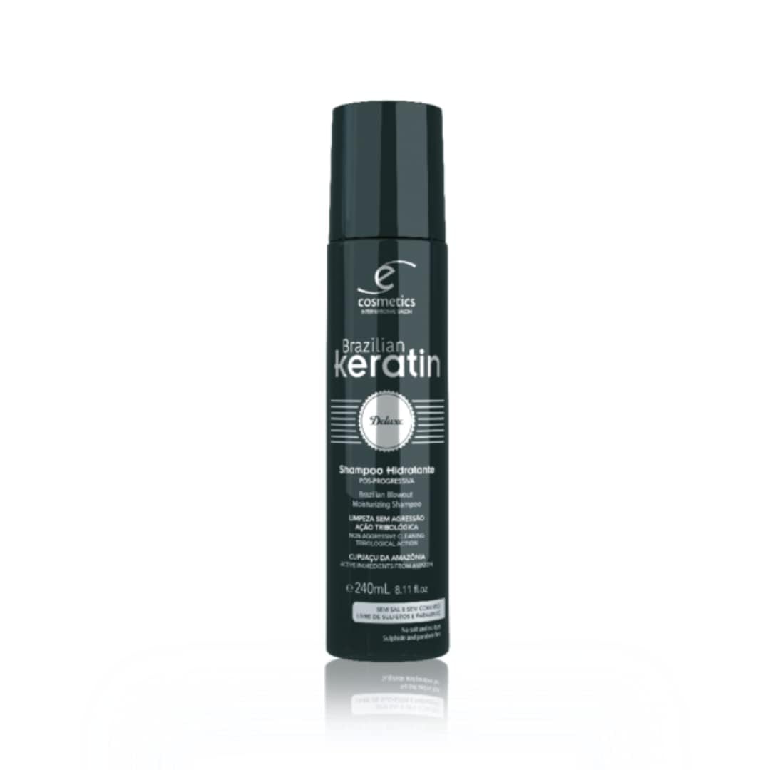 ECosmetics Brazilian Keratin Moisturizing Shampoo, 240 ml