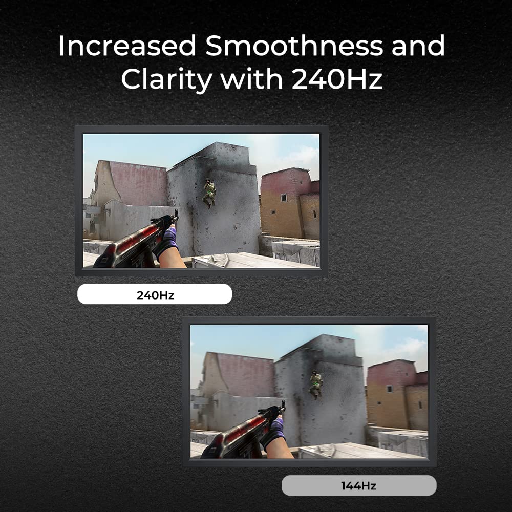 BenQ ZOWIE XL2540K 24.5-inch 240Hz Gaming Monitor 1080P 1ms Smaller Base Flexible Height & Tilt Adjustment XL Setting to Share Customizable Quick Menu Black eQualizer Color Vibrance