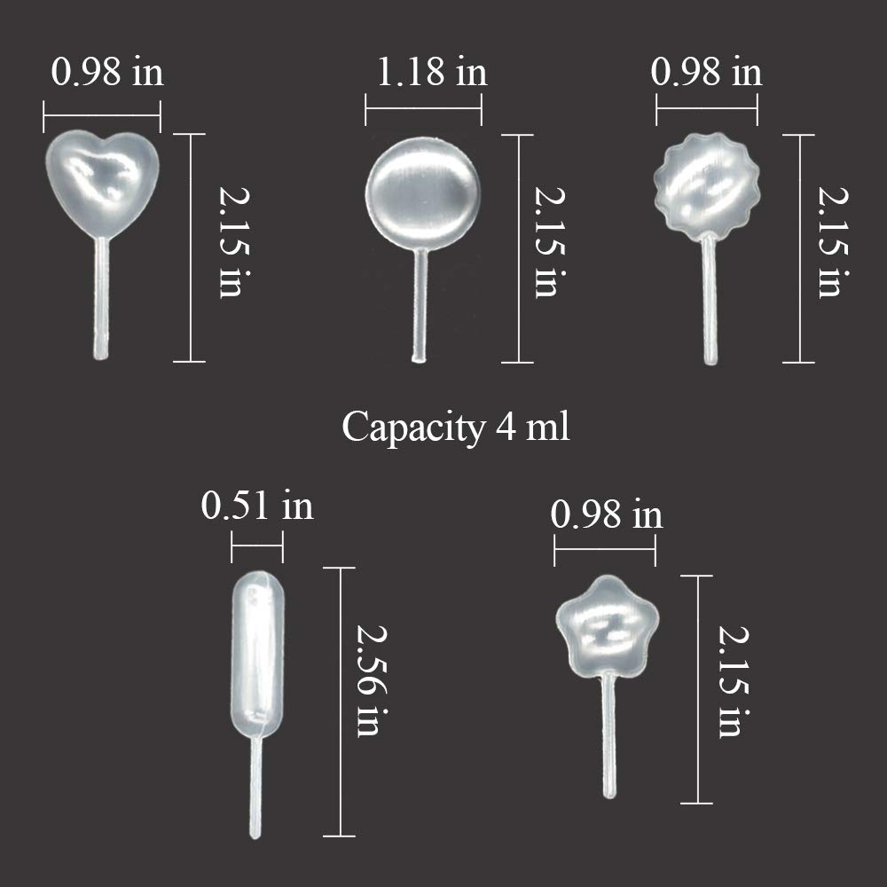 Cupcakes Pipettes,125PCS 4 ml Plastic Strawberry Pipettes Mini Pipettes Squeeze Dropper Liquid Injector Pipettes for Strawberries, Cupcake, Chocolate, Birthday Party and Holiday Decoration