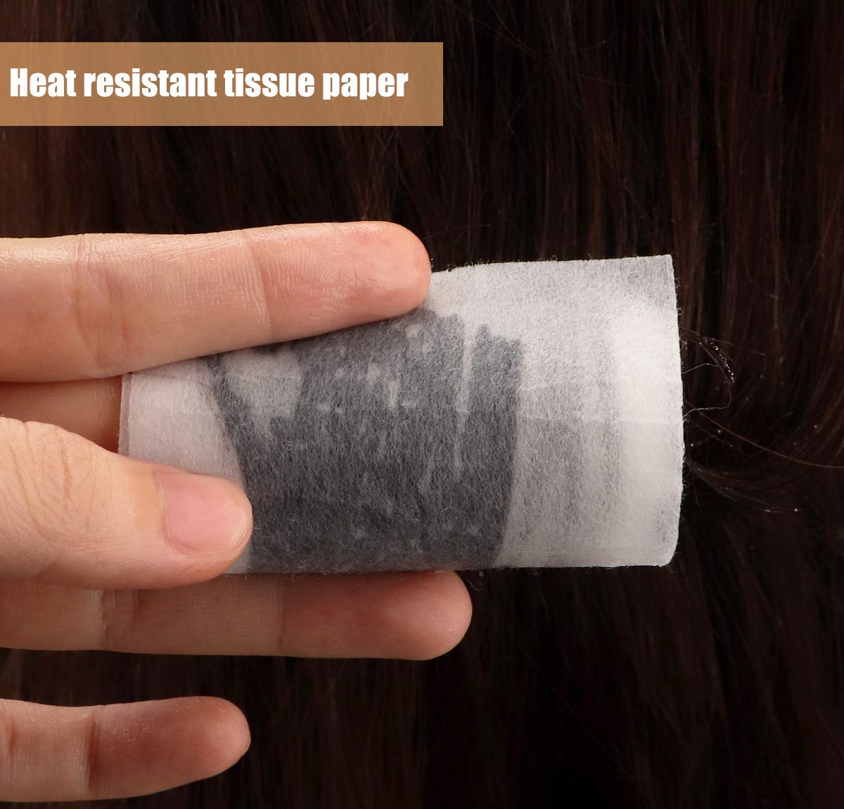 Beomeen Hair Perms Paper, 360 Sheets Salon Perm End Papers Hair Curling Paper Hairdressing Styling Tool for Hair Perming Hair Perm Rods Pads 3 Pack