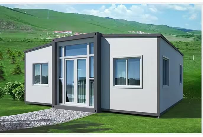 40 ft Modern 2024 Luxury Prefab Villa, Insulated Portable Expandable Container 1 Bedroom. Mobile Tiny Home with Free Electric Water Heater Tiny Backyard House, Movable, Foldable, and Expandable