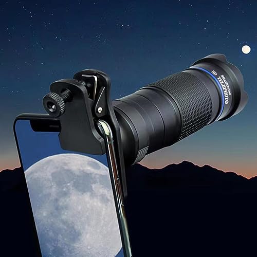 36x Cell Phone Zoom Lens Kit 4 in 1 with Phone Clip High-Definition Universal Kit for Most of The Cell Phone Good Color Reproduction for A Variety of Phone