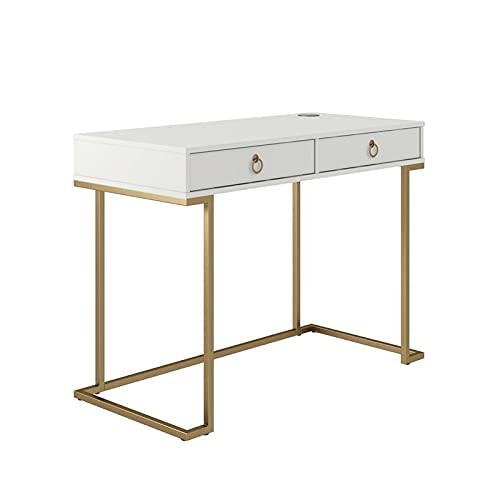 CosmoLiving by Cosmopolitan CosmoLiving Camila, White Writing Desk