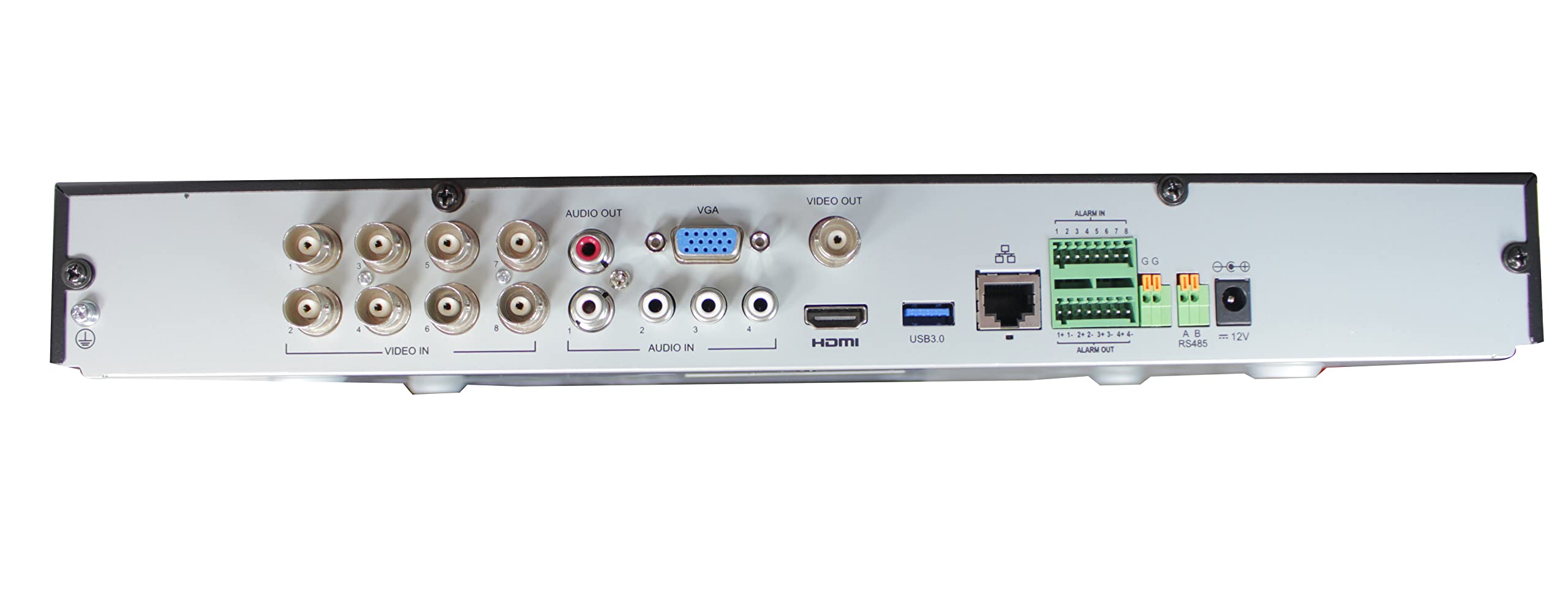 Sinis Security 4K 8 Channel CCTV Security DVR Recorder with 2TB Hard Drive, H.265+ Hybrid 5-in-1 Surveillance DVR, Support 8CH 8MP/15fps Security Analog and 2 IP Cameras for 24/7 Home CCTV System