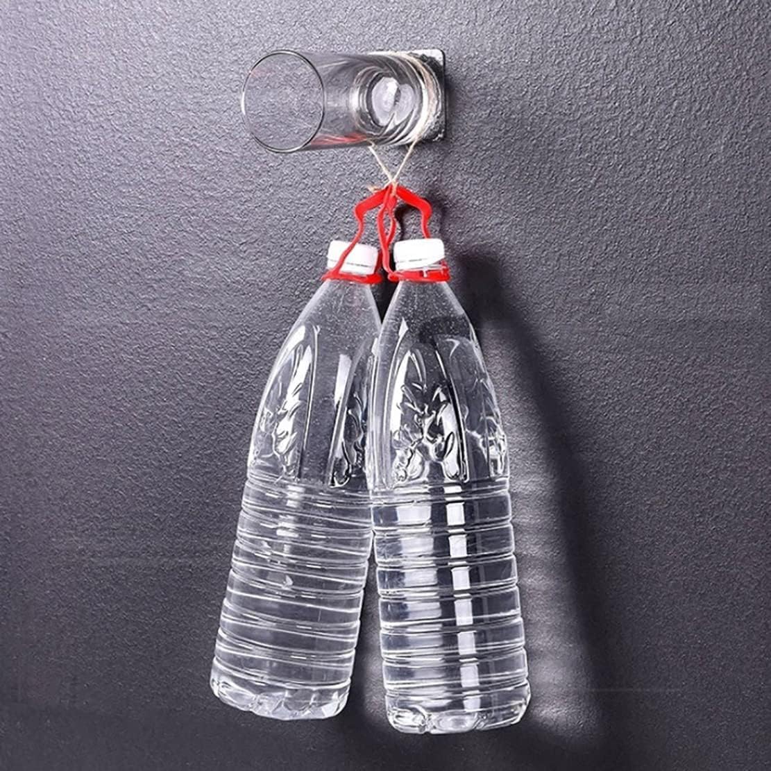 Juroicessry 10Pcs Transparent Wall Mounted Replacement Sticky Pads for Kitchen Bathroom Shower Caddy Organizer Rack Holder Nail Free Adhesive Hooks (Double-Sided Sticker) Shower Accessories