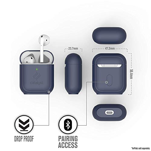 Catalyst Standing Case for AirPods 1 & 2 Premium Silicone AirPods Case, Charging Light Visible, Extra Grippy High Gloss Surface Finish