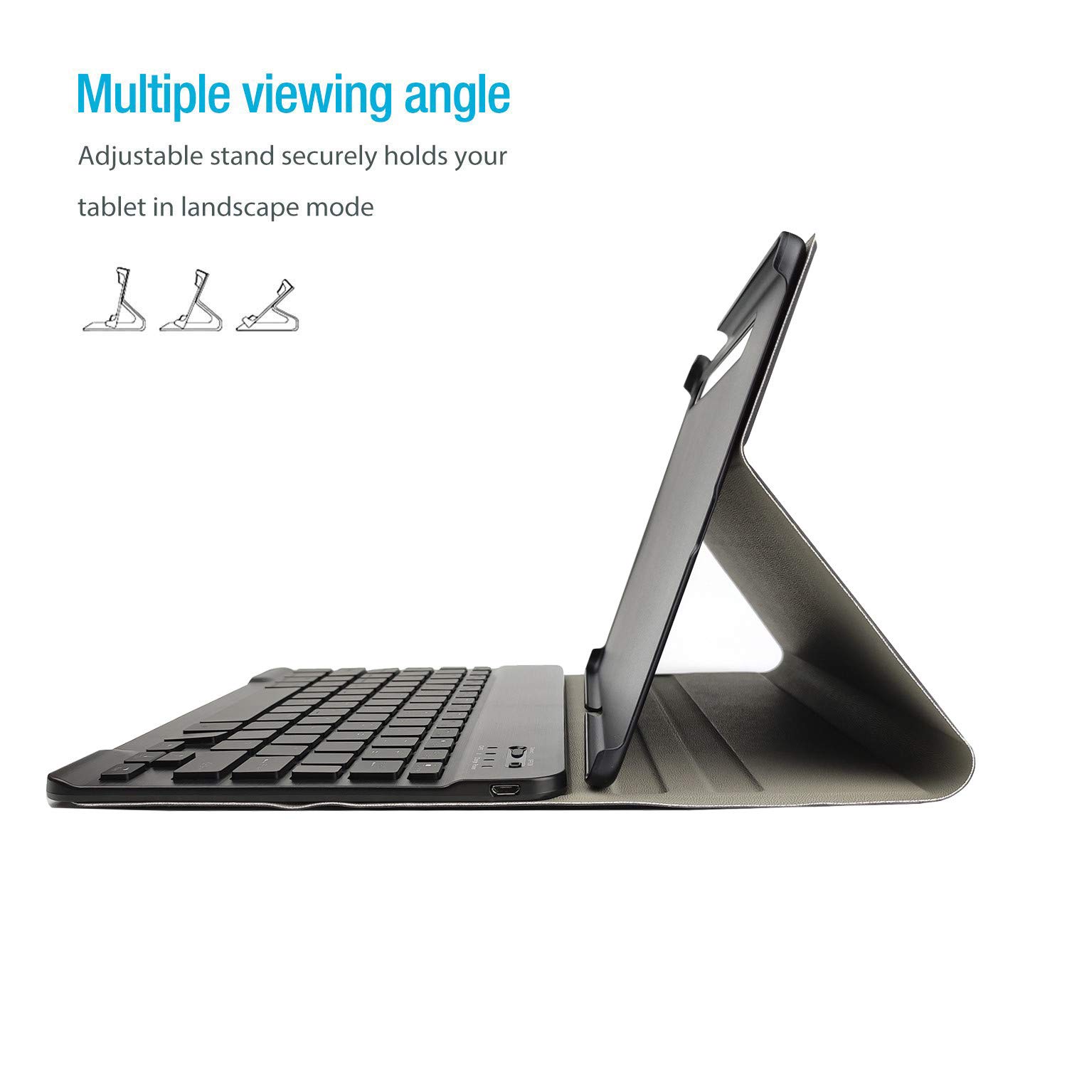 Backlight Keyboard Case for Samsung Galaxy Tab S6 10.5 inch 2019,Slim Stand Cover Lightweight Case with Magnetically Detachable Wireless Keyboard for Galaxy Tab S6 10.5 inch 2019 SM-T860/T865 (Black)