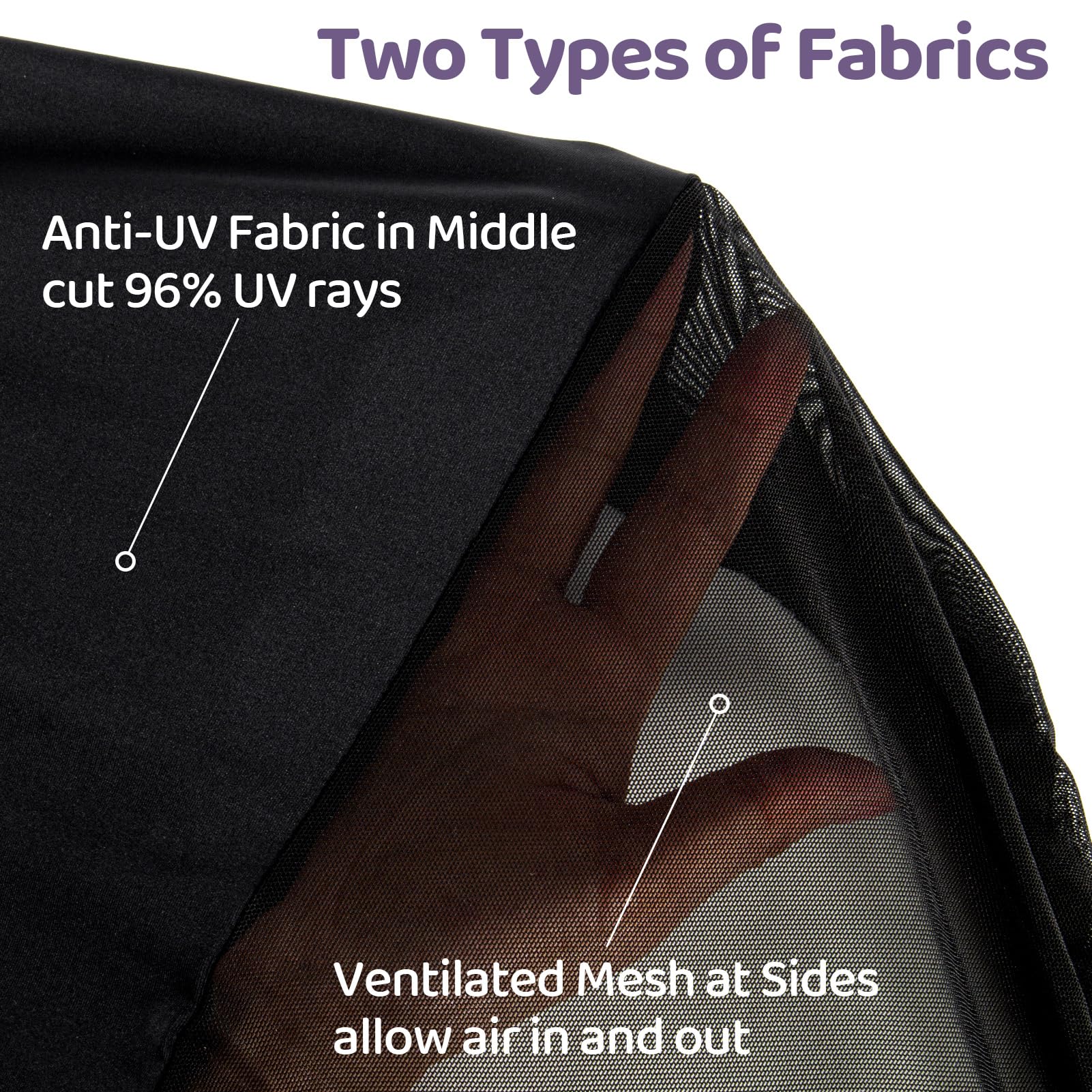 Bayan Stroller Sunshade Baby Car Seat Sun Shade Cover-Effective UV Rays Cut Design-Blocks 95.76% UVA and 95.87% UVB