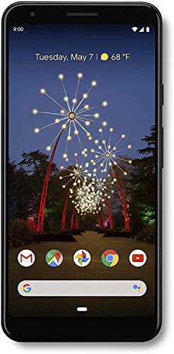 Google Pixel 3A XL (64GB, 4GB) 6.0" Display GSM/CDMA Unlocked (AT&T/T-Mobile/Verizon/Sprint) 4G LTE International Model (Just Black)