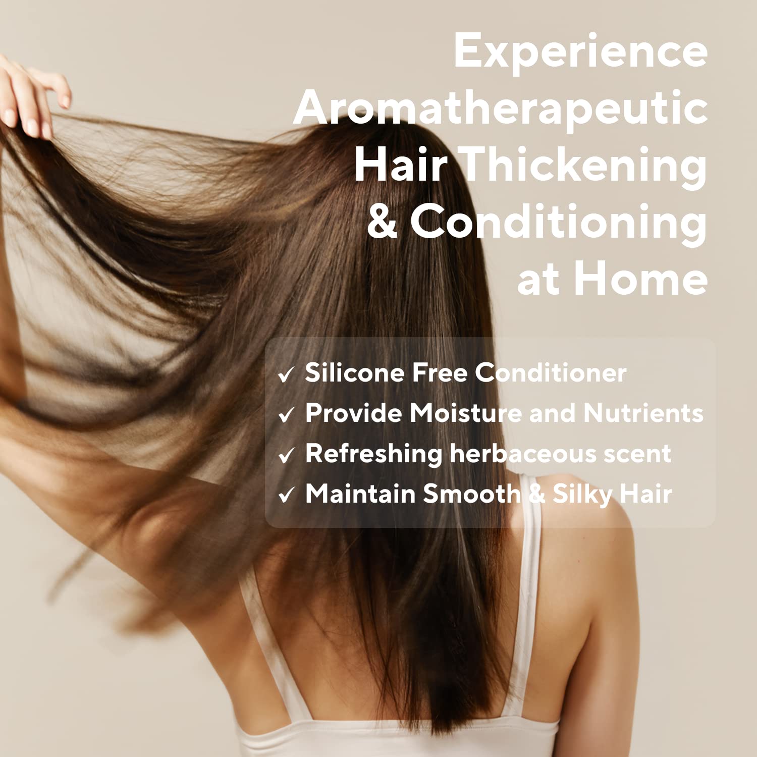 AROMATICA B5+ Biotin Fortifying Conditioner 13.53 oz / 400 ml – Intensive Nutritional Care for Weak, Thin Hair – Alleviates Hair Loss and Prompts Hair Growth - Free from Sulfate, Silicone, and Paraben
