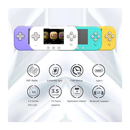 2.4-inch TRIMUI Smart Mini Handheld Game Console with Retro Video Game Console with WiFi Pocket (Color : Blue)