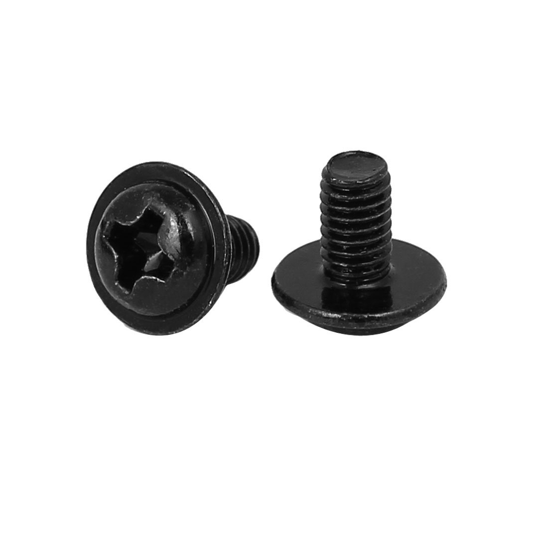 Aexit Computer PC Cleaning & Repair Case Phillips Washer Motherboard Screw Black PWM3 x Computer Screws 5mm 200pcs