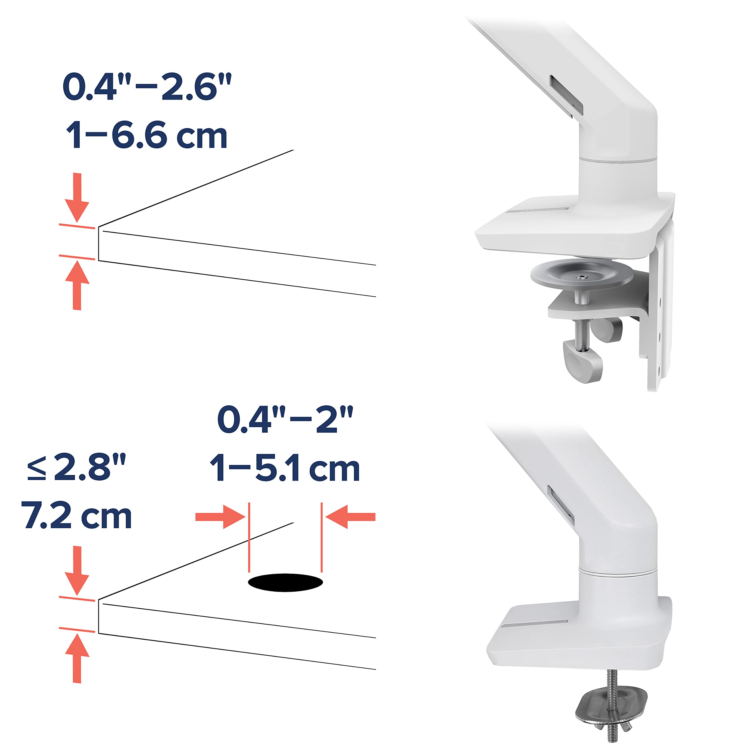 Ergotron – HX Dual Monitor Arm, VESA Desk Mount – for 2 Monitors Up to 32 Inches, 5 to 17.5 lbs Each – Matte Black