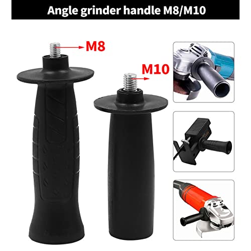 2Pcs 8mm Thread Angle Grinder Side Handle Replacement (Total Length:134mm)