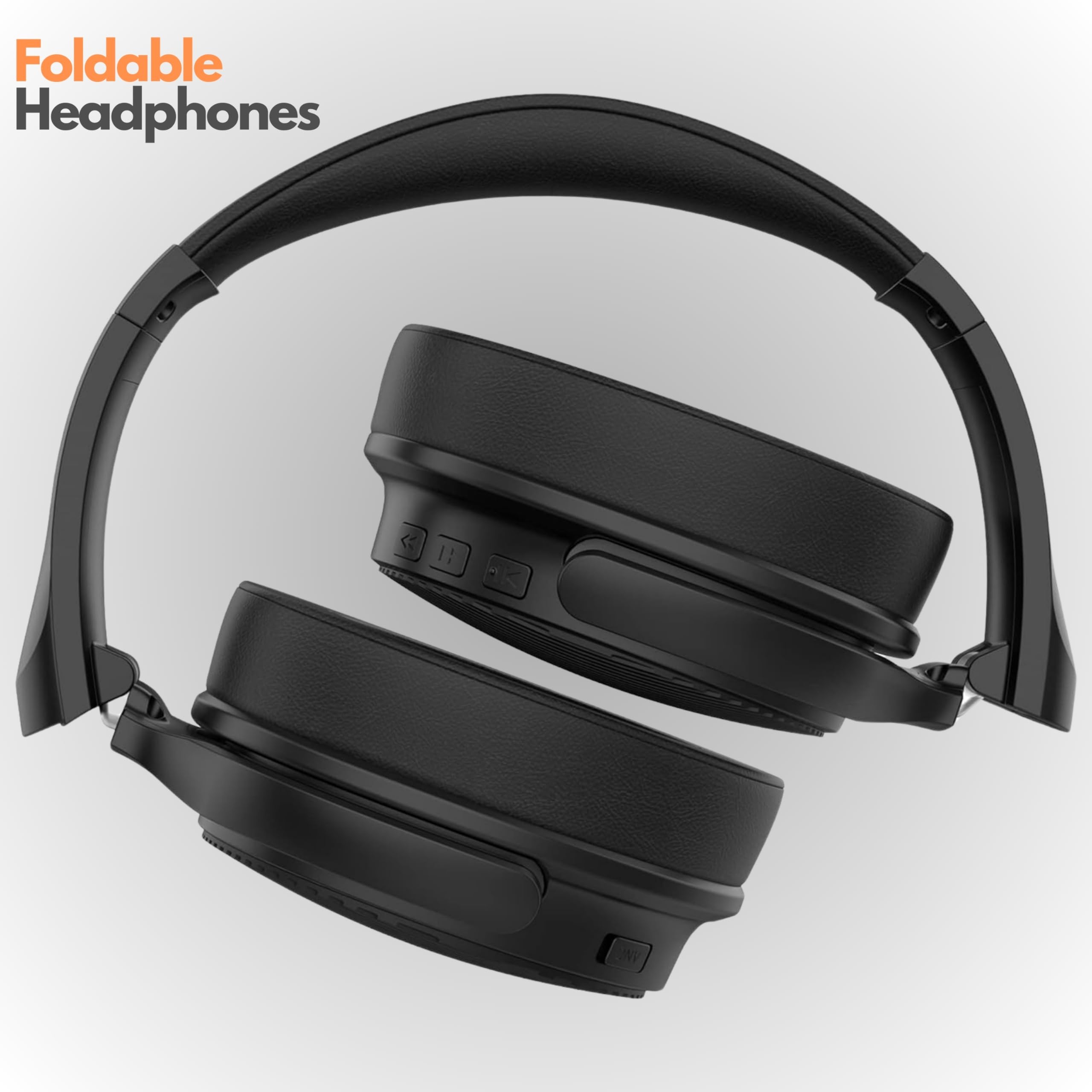 Betron EMR90 Foldable Wireless Bluetooth Headphones Over Ear with Microphone Mic Deep Bass