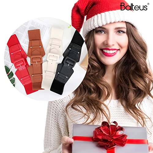2 Pack Women Elastic Wide Belt Fashion Hundred Matches Dresses Decorative Wide Girdle