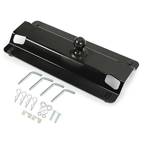 5th Fifth Wheel to Gooseneck Hitch Ball Adapter Plate for Pickup Truck Bed Replacement for 49080-25,000 lbs, 2-5/16-Inch Ball