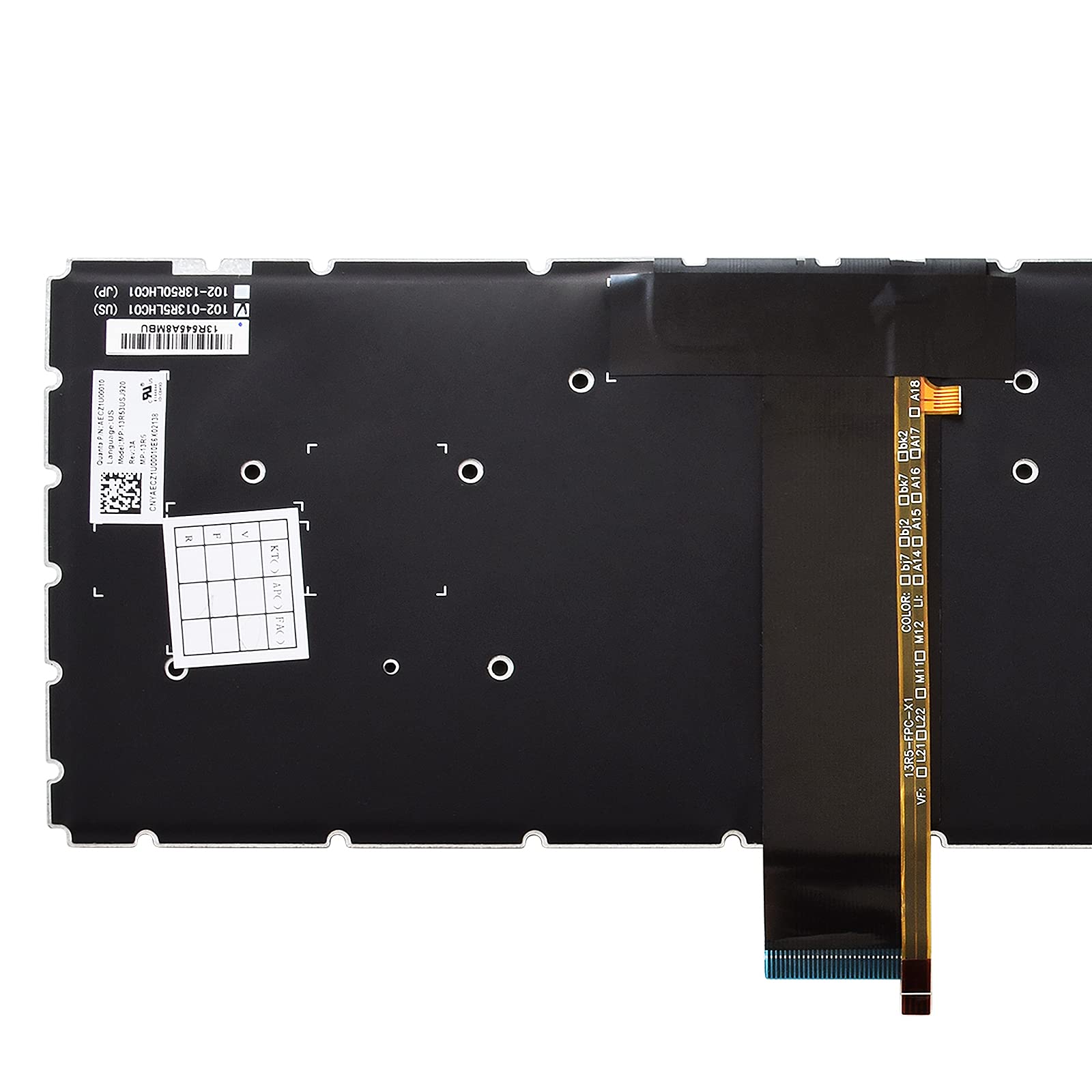 SUNMALL Backlit Keyboard Replacement Compatible withToshiba Satellite E45t-B4204 E45T-B4300 E45T-B4106 E45T-B E45-B Series H000069210, 0KN0-VP4US12, MP-13R53USJ528