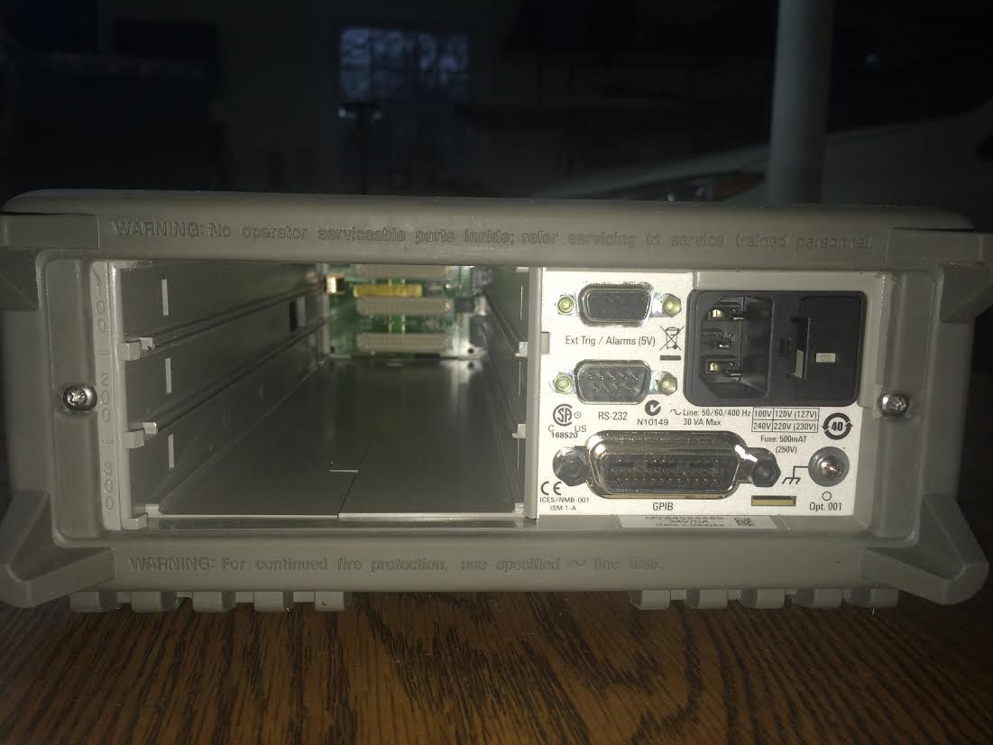 AGILENT TECHNOLOGIES 34970A Data Acquisition, 250-CH/SEC, 22-BIT