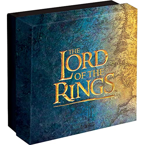 2022 DE Modern Commemorative PowerCoin Lord Of The Rings 2 Oz Silver Coin 10$ Cook Islands 2022 Antique Finish