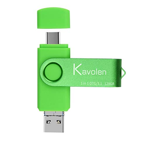Kavolen 3in1 64GB High Speed Photo Backup Flash Drive Memory Stick for PC/Laptop /Android Phones.Photo Memory Stick for Samsung Galaxy ,LG,Google Pixel,Hua Wei,Moto,One Plus etc(for Android Phones)