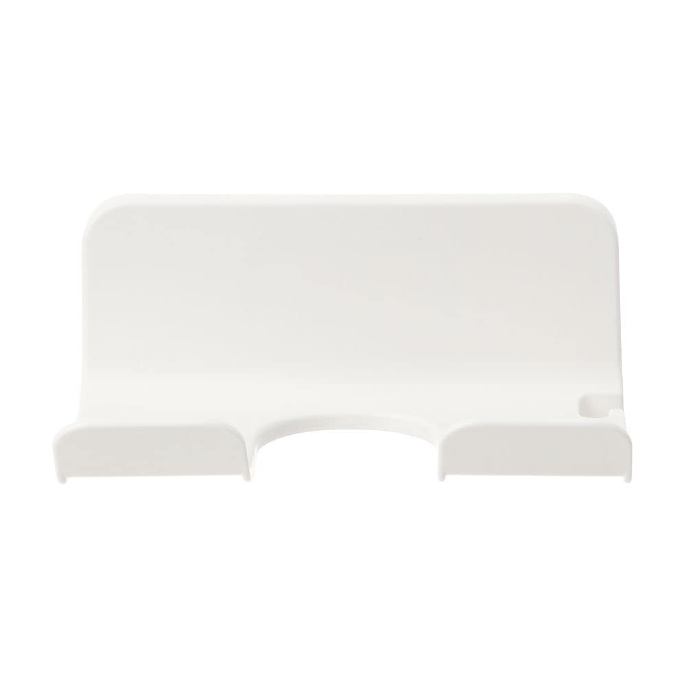 2Pcs Hair Dryer Holder Storage Rack Bathroom Wall Mounted Storage Accessories Hairdryer Hook Home Storage Shelfs(6.31inch,White)