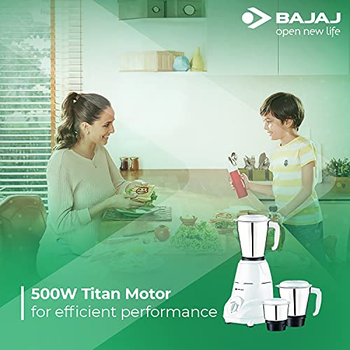Bajaj Rex 500-Watt Mixer Grinder with 3 Jars