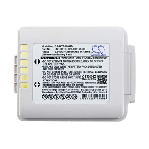 Battery Replacement for mindray BeneVision TD60 BeneVision TMS60 Telemetry Launcher TM80 TMS60 TMS-6016 022-000196-00 LI21I001B (3800mAh/3.8V)