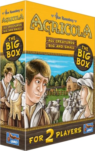 Agricola All Creatures Big and Small The Big Box | Farming Game | Strategy Game for Adults and Kids | Family Board Game | Ages 10+ | 2 Players | Average Playtime 30 Minutes | Made by Lookout Games