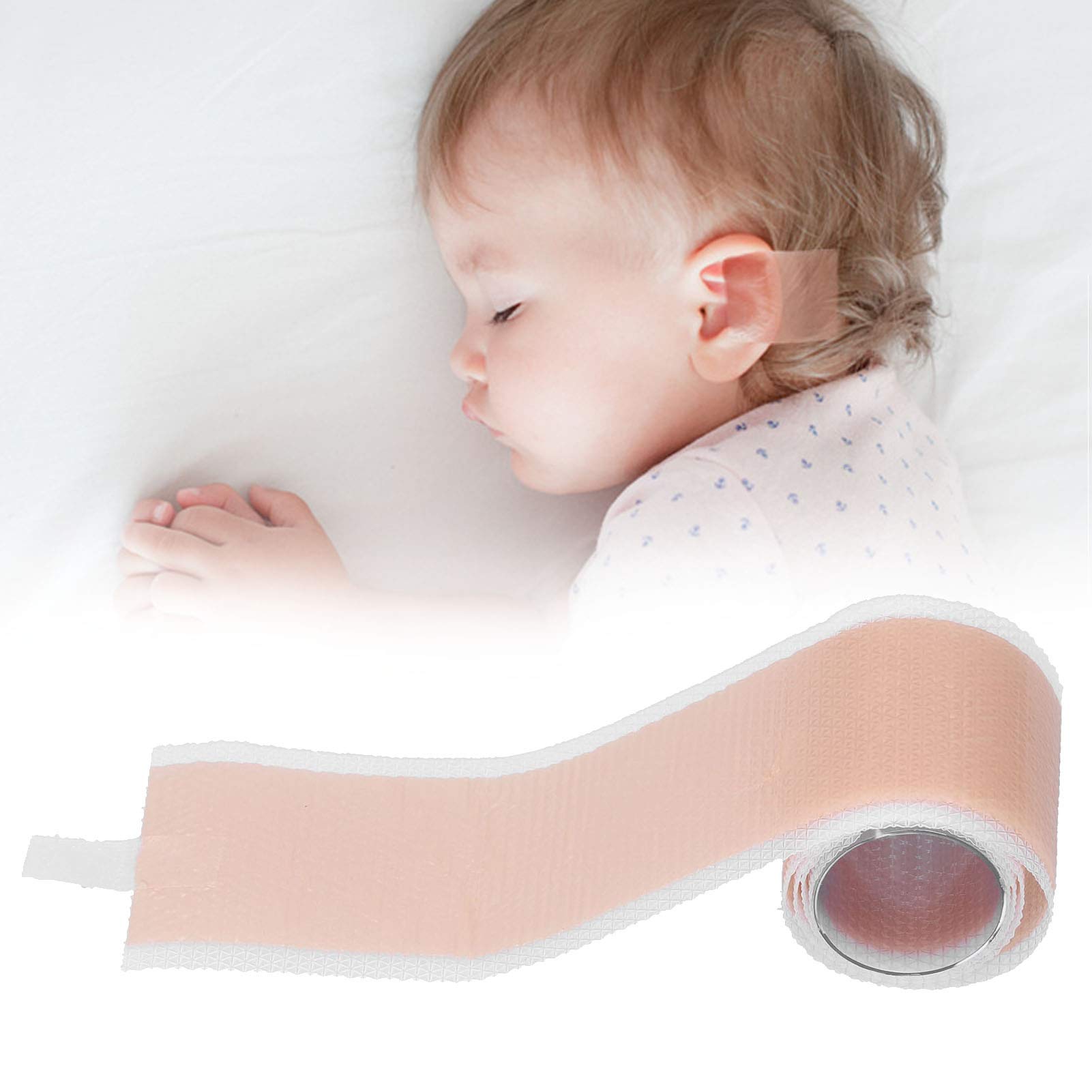 Ear Corrector, Silicone Baby Auricle Valgus Correction Patch Newborn Baby Ear Aesthetic Correctors Infant Protruding Ear Patch Stickers Ear Correction Baby Silicone Gel Ear Tape Baby Ear Band