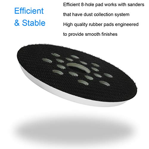 5 Inch 8 Hole Hook & Loop Replacement Sander Pad for 5" Bosch ROS20VS, ROS20VSC, ROS20VSK, ROS20, ROS10 Random Orbit Sanderā¦