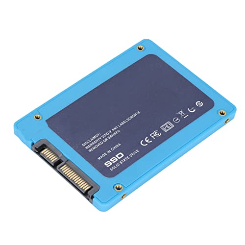 2.5 Inch Internal SSD  , SATAIII SSD 300 to 500M/S Ultra Low Power Consumption Improve Performance Shock Resistant Blue for Computers for Office for Home (#1)