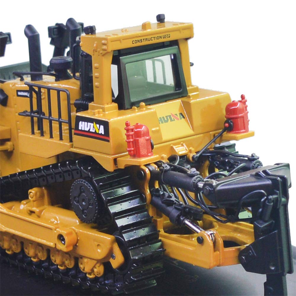 Ailejia 1/50 Scale Diecast Truck Alloy Models Bulldozer Vehicle Construction Vehicle Model Engineering Car Toy boy Gift (Bulldozer)