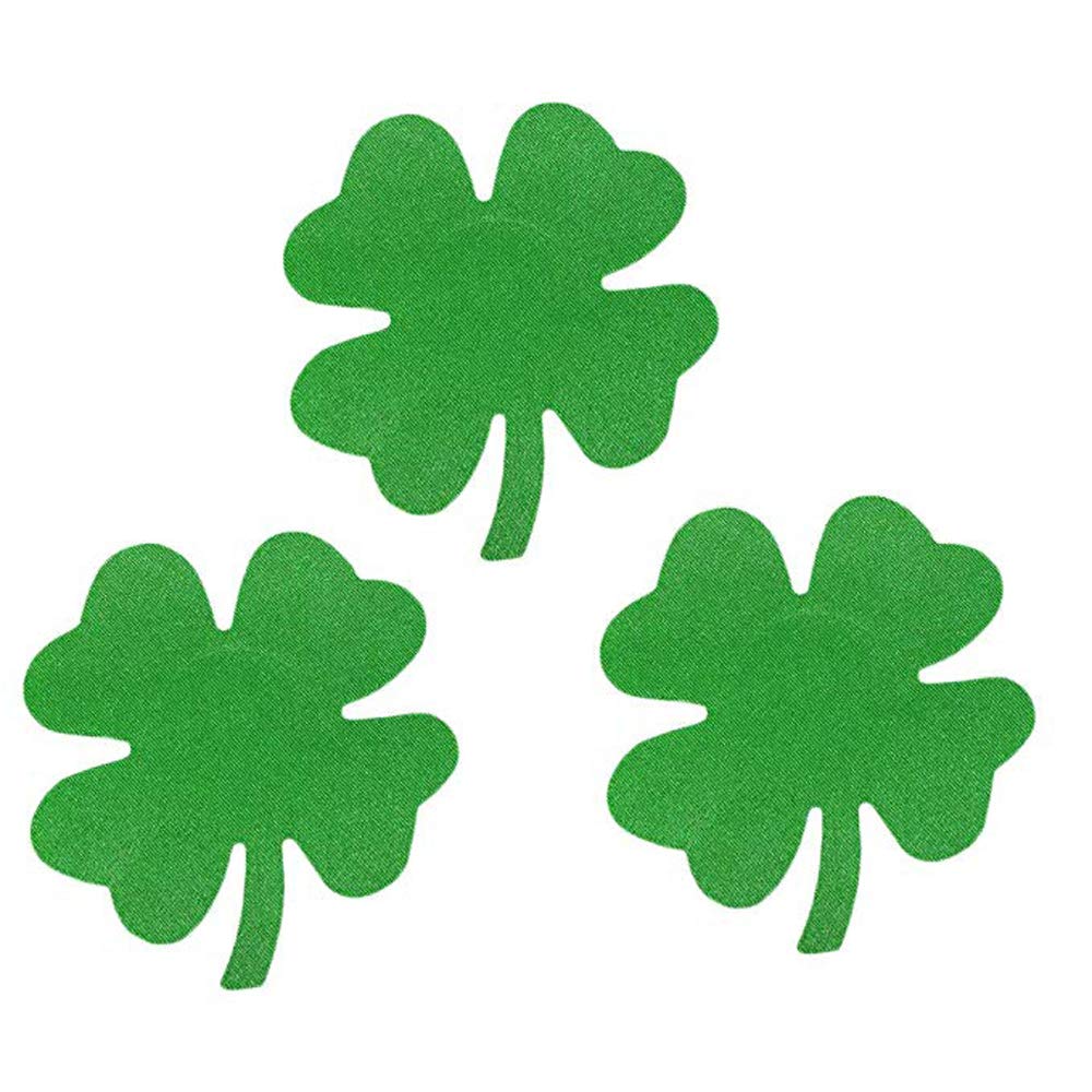 BinaryABC St.Patrick's Day Shamrock Nipple Covers Breast Pasties,St Patricks Day Decorations,Self Adhesive,10 Pairs (Green)