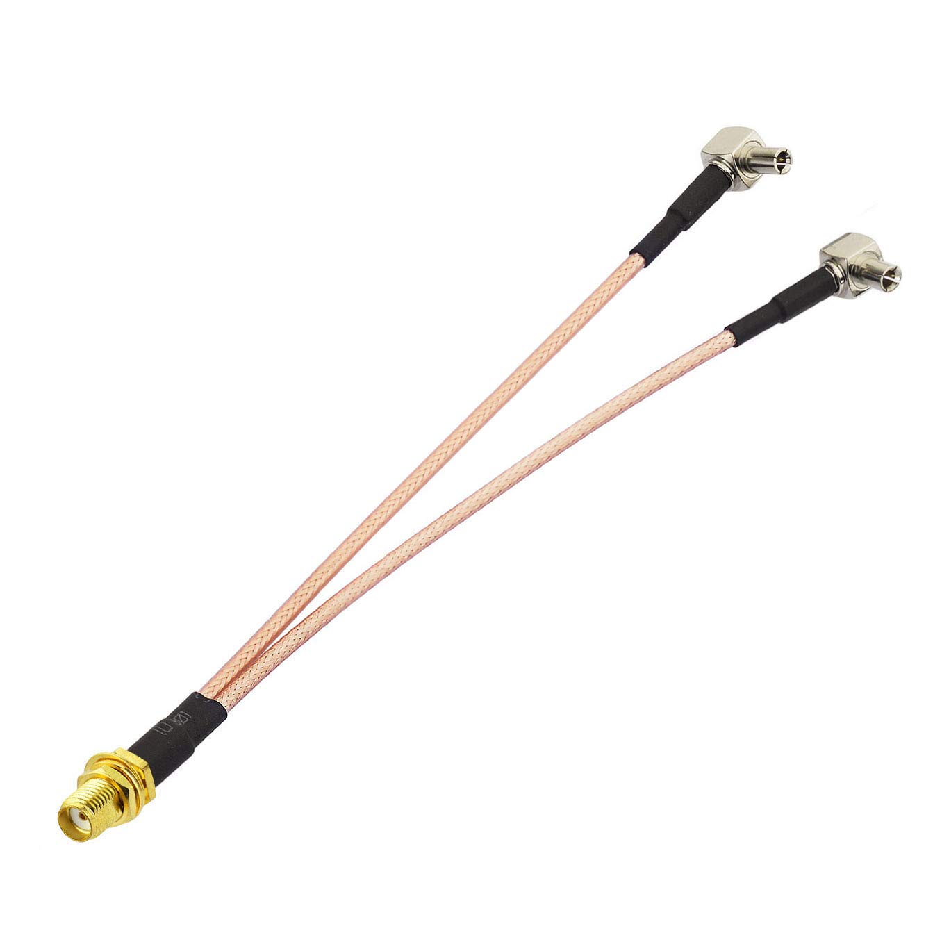 Bingfu 4G LTE Antenna Adapter Splitter SMA Female to Dual TS9 Connector Coaxial Pigtail Cable 6 inch 15cm Compatible with 4G LTE Mobile Hotspot MiFi Router Cellular Broadband USB Modem Dongle Adapter
