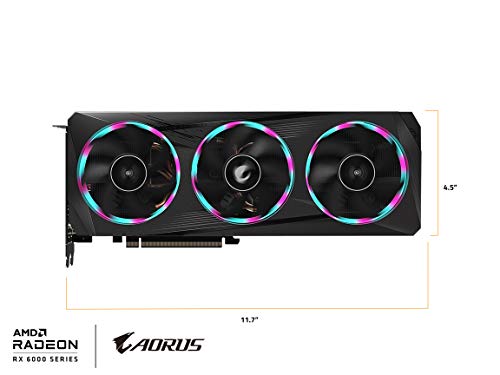 Gigabyte AORUS Radeon RX 6700 XT Elite 12G Graphics Card, WINDFORCE 3X Cooling System, 12GB 192-bit GDDR6, GV-R67XTAORUS E-12GD Video Card