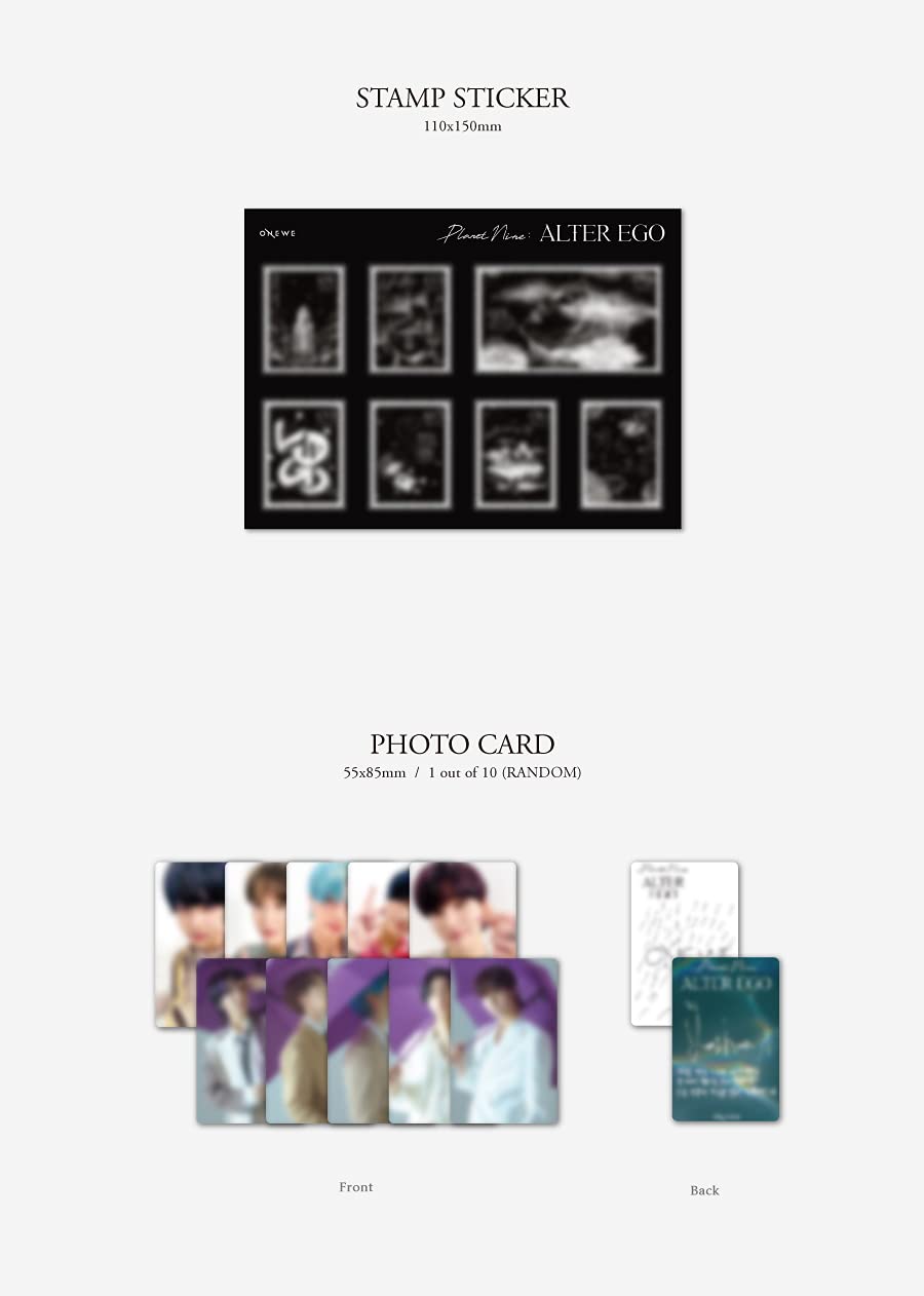 RBW Entertainment ONEWE - Planet Nine : Alter Ego (1st Mini Album) Album+Extra Photocards Set (KTMCD0882)