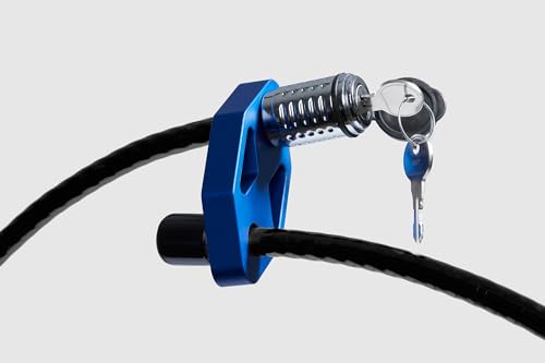 1UP USA: 12' Cable Bike Lock | 3/8" Steel Airline Cable in Protective Black Vinyl Coating | Includes 2-Keys | (Secure, Anti-Theft, Recommended for 1-2 Bikes)