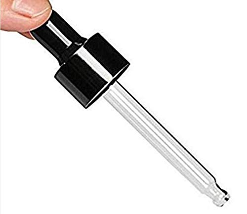 2PCS Clear Empty Glass Attar Bottle With Glass Eye Dropper For Essence Oil Aromatherapy Eye Ear Drop (10ml)