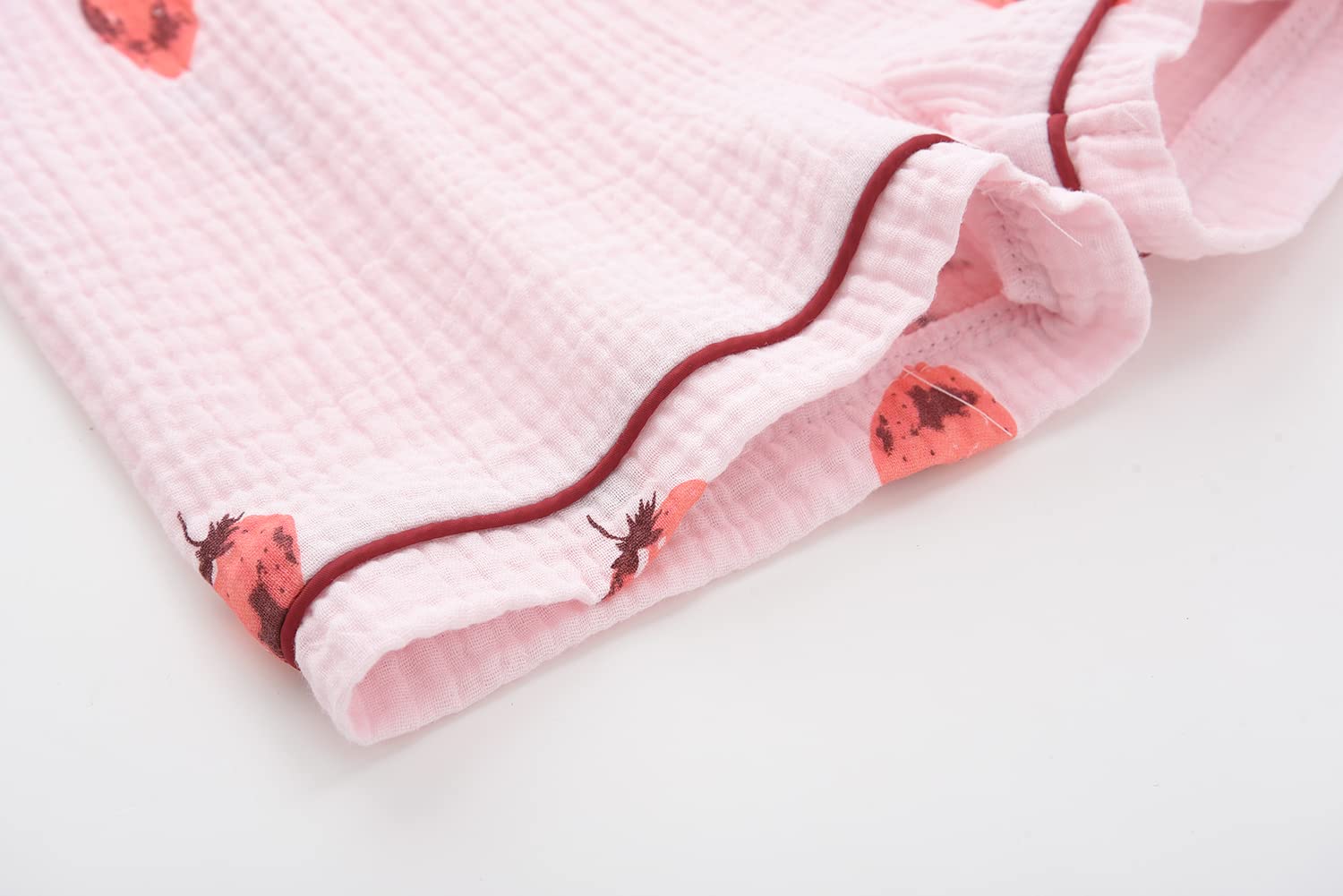 BINIDUCKLING Baby Pajamas Summer Short Pjs for Toddler Girls 3T Strawberry