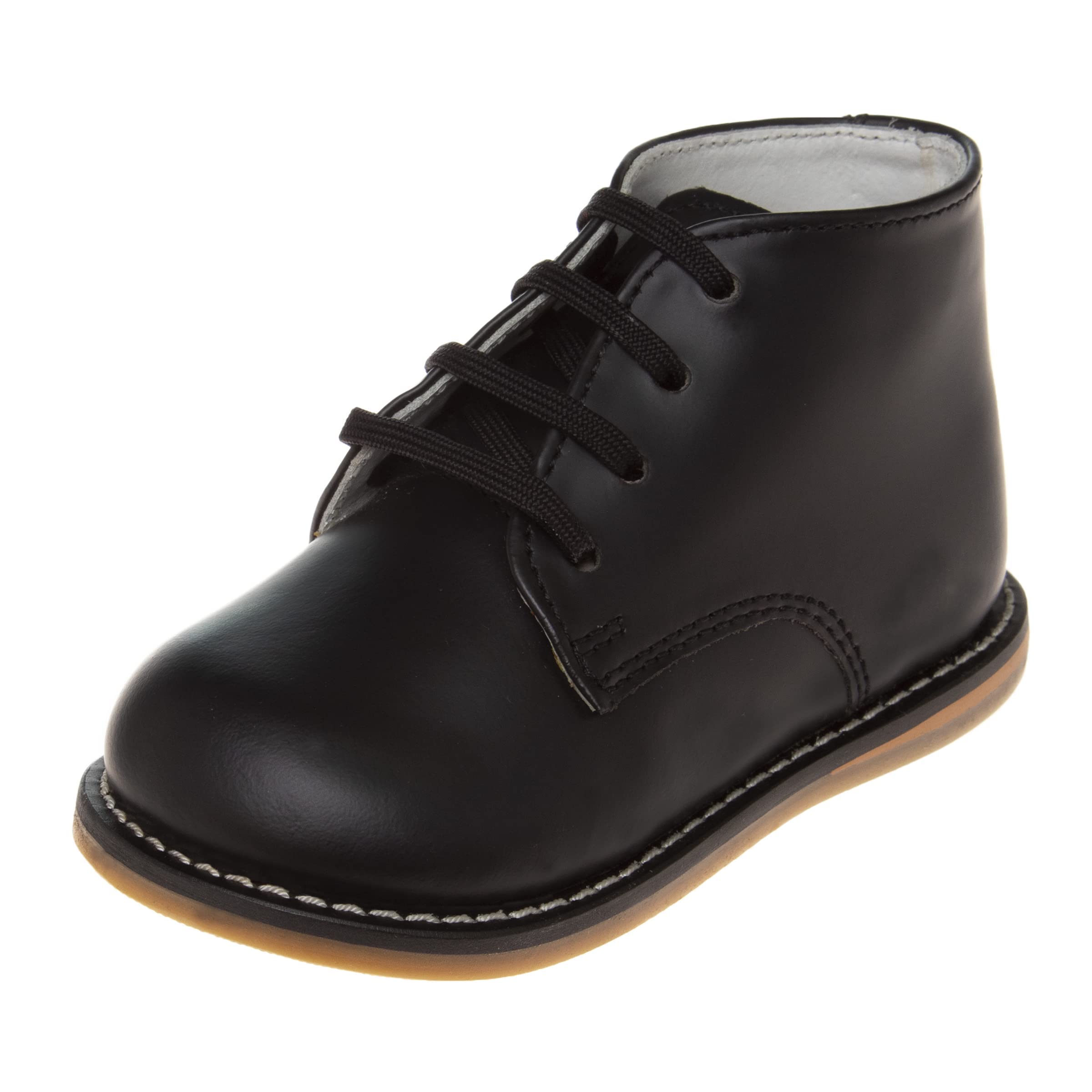 Josmo Logan Baby Walking Shoes ā Comfortable, Non-Slippery Baby Shoes - First Walker Boots, Black (4 Medium, Infant)