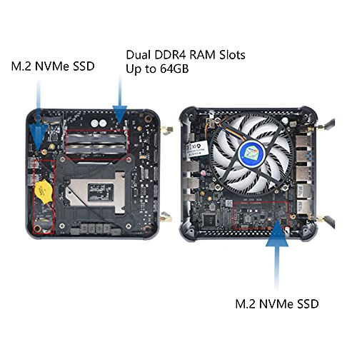 KINGDEL K13 i9 9th Gen. 8 Cores Max 5.00GHz CPU 32GB DDR4 RAM 1TB M.2 NVMe SSD, 2xLAN HD DP, AC Mini PC Business Desktop Computer