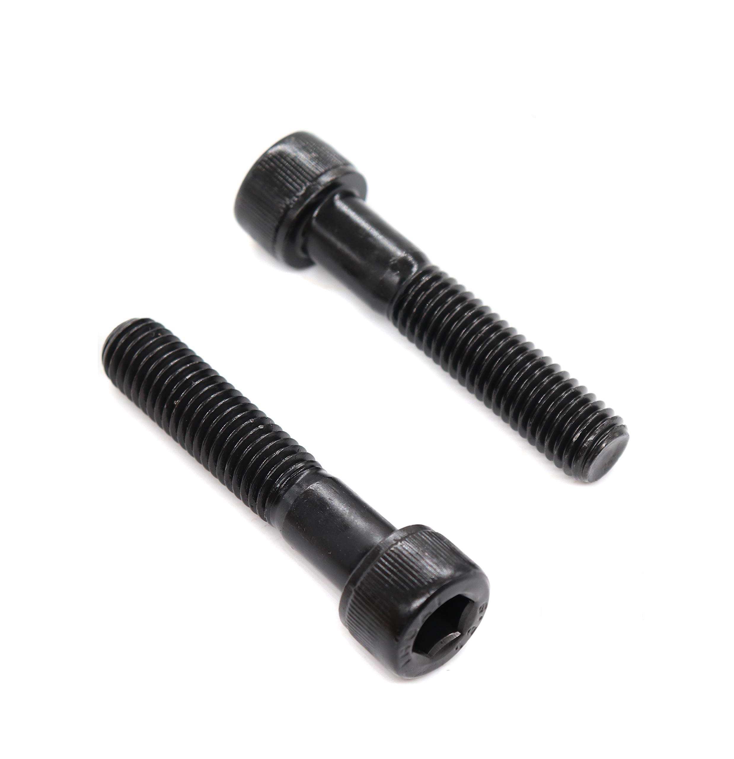 binifiMux 10pcs M10 x 50mm Black Socket Cap Bolts Screws 12.9 Grade Alloy Steel