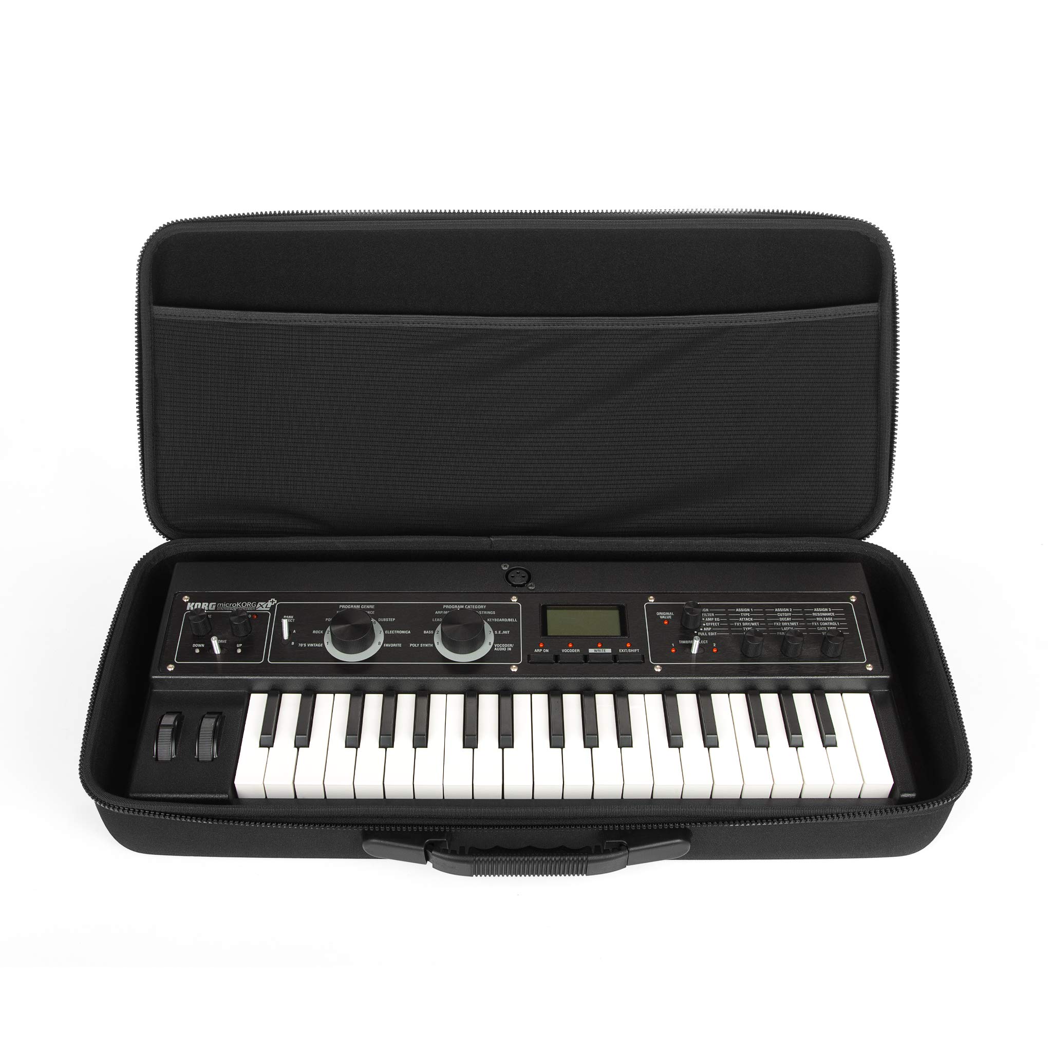 ANALOG CASES Korg MicroKorg/MicroKorg 2 / MicroKorg XL+ Case - Custom-Fitted Compact PULSE Hard Case for Travel