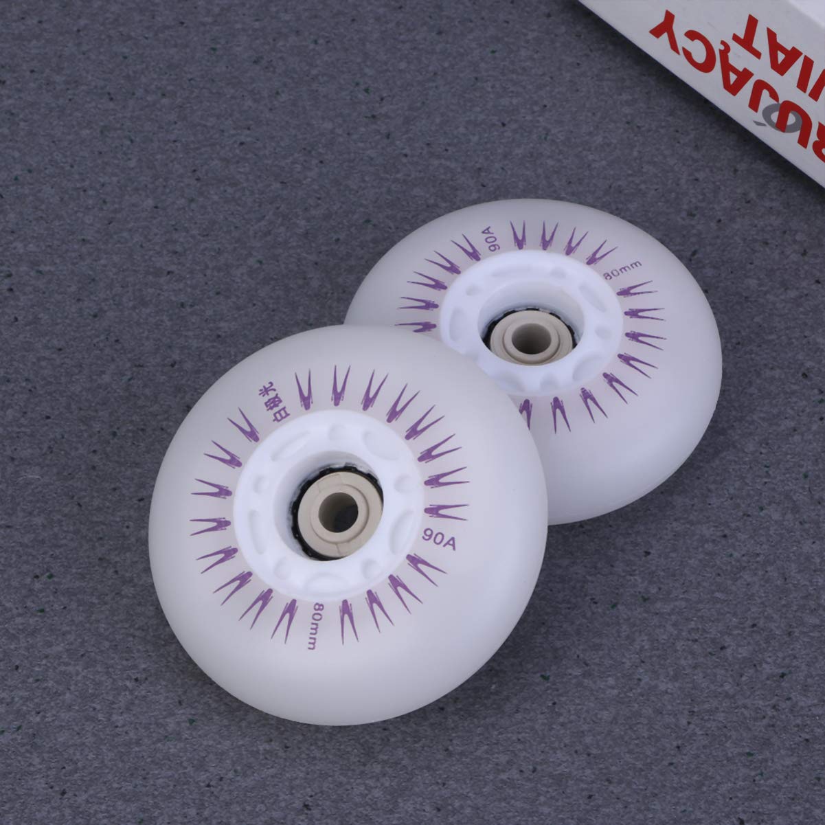 2 Pcs Accessories Roller Skating Shoes Replacement Roller Wheels Inline Wheels an Fittings Flash Roller Skating Wheels pully Pulleys PU Flash Wheels Luminous Wheel LED
